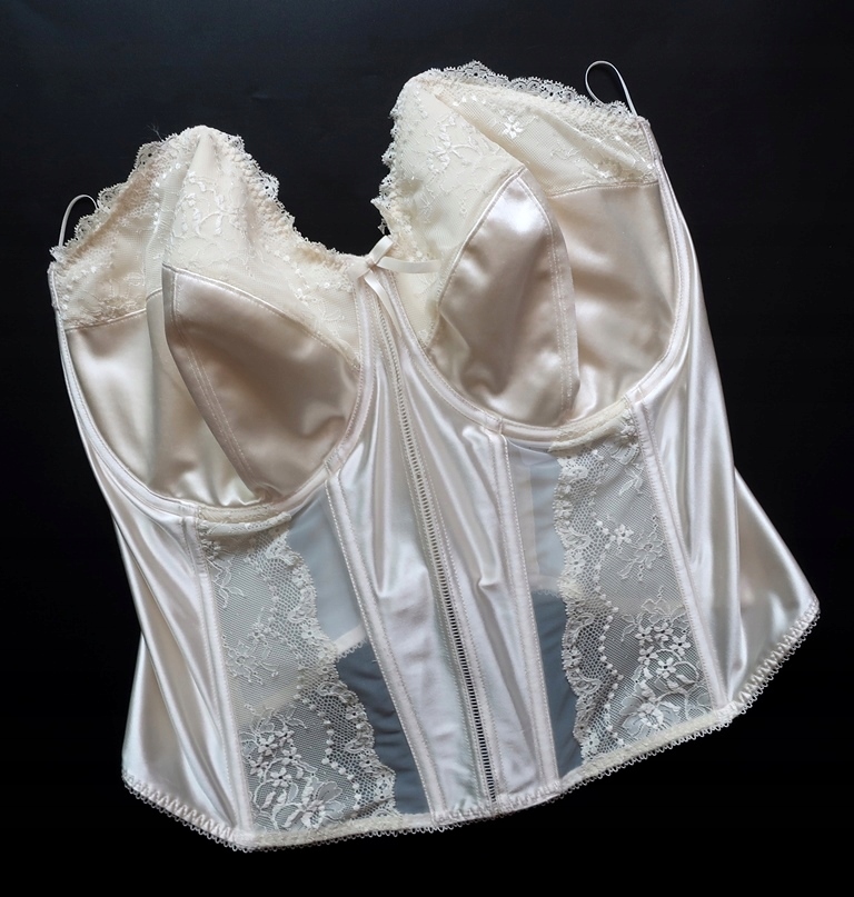 ELOMI MARIA 38GG 85 J SATYNOWY GORSET KREMOWY CUDO - 13804083199 ...