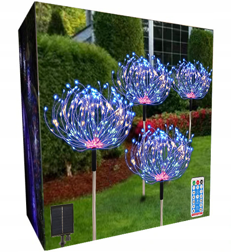 4xLAMPKI OGRODOWE SOLARNE DMUCHAWIEC DRZEWKO FAJERWERKI OZDOBA 480LED pilot - 15534819545 ...