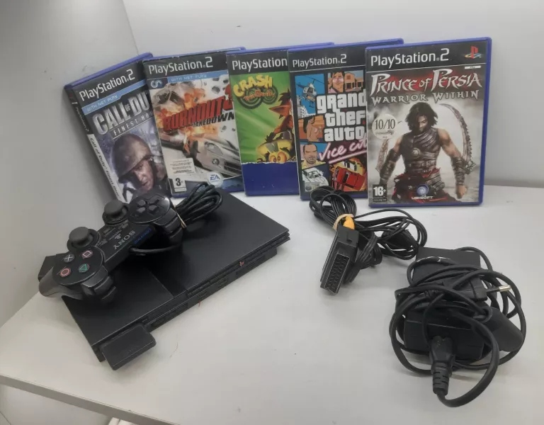 KONSOLA PS2 SLIM SCPH-77004 ZESTAW !!! - 12837843587 - oficjalne ...