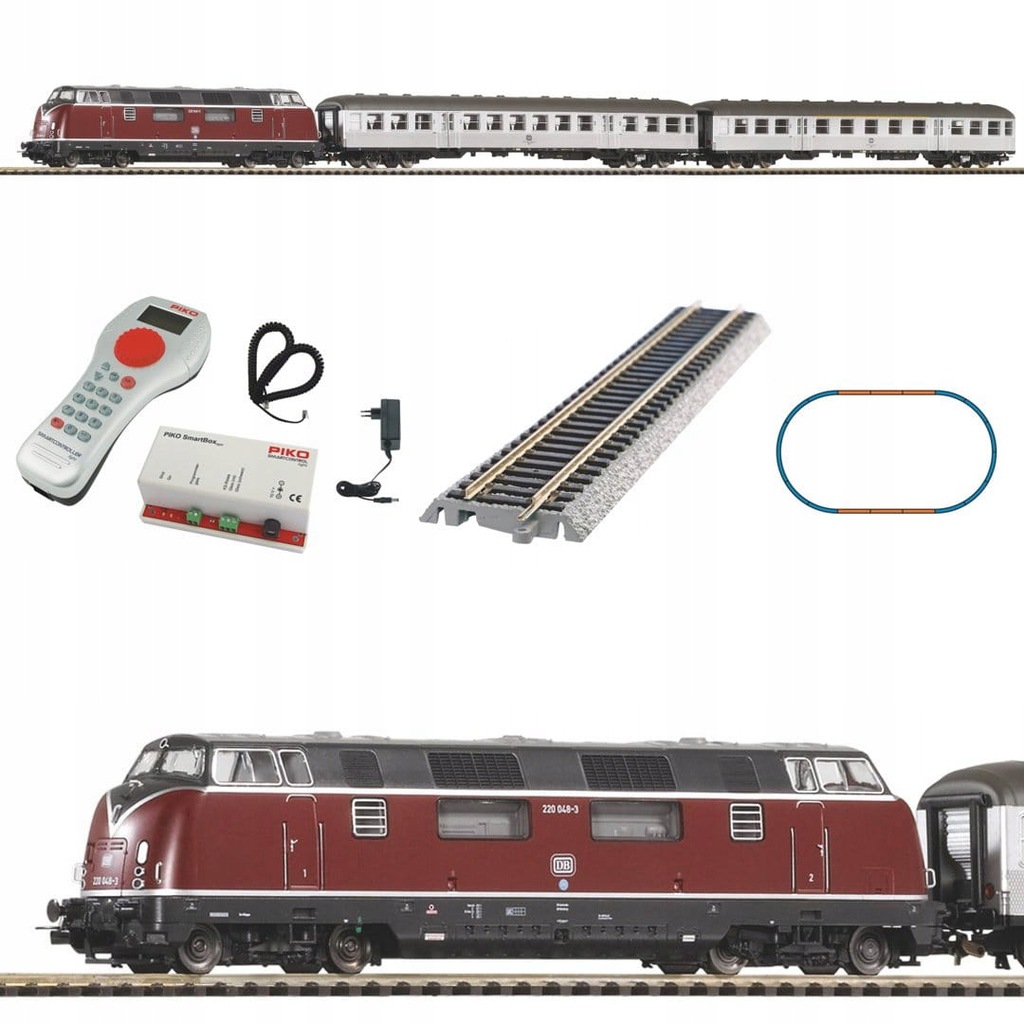PIKO 59020 H0 Zestaw startowy cyfrowy BR220 - 11125923845 - oficjalne archiwum Allegro