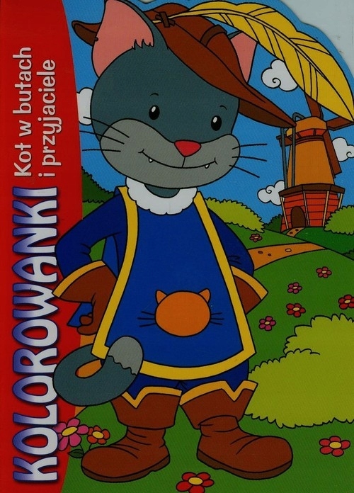 Kot w butach i przyjaciele. Kolorowanki - 12372708340 - oficjalne archiwum Allegro