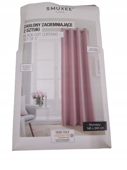 Smukee Home komplet zasłon zaciemniających - 12195972383 - oficjalne ...