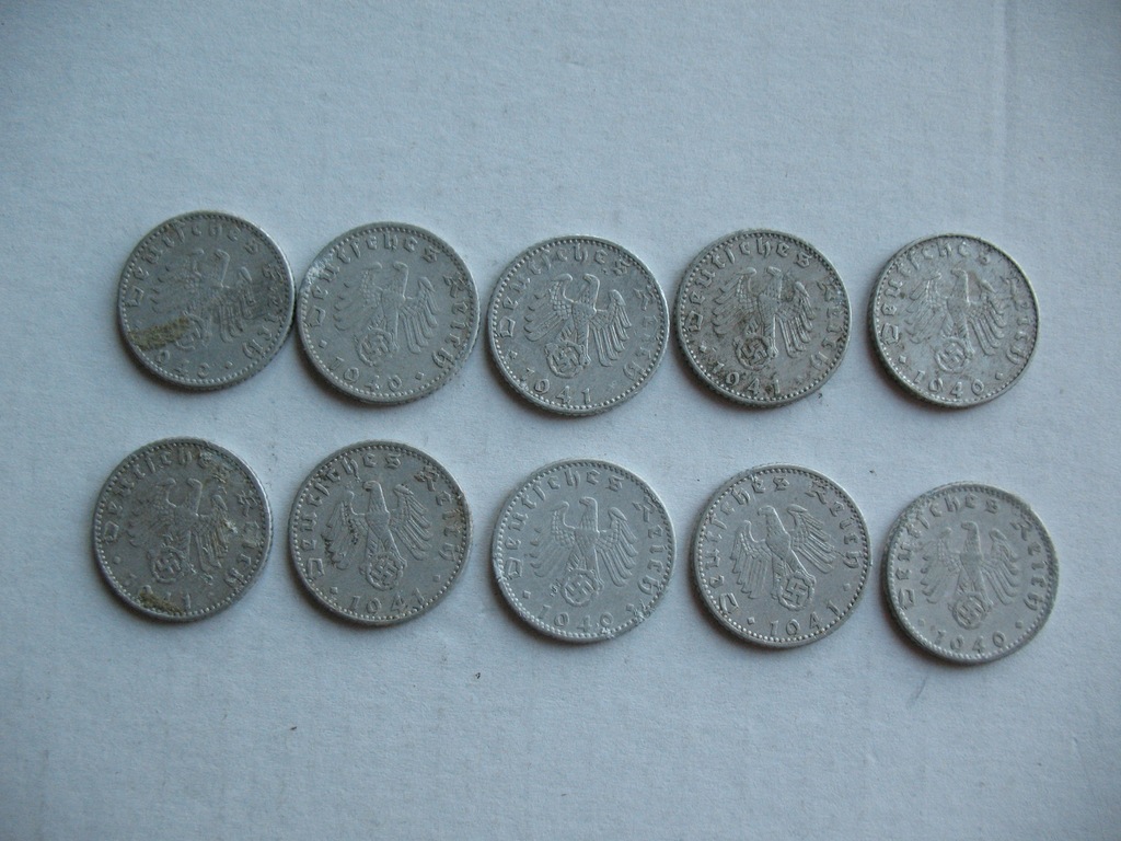 III RZESZA II WOJNA ŚW.MONETY ŻOŁD ŻOŁNIERZA WH/SS - 12964098824 ...