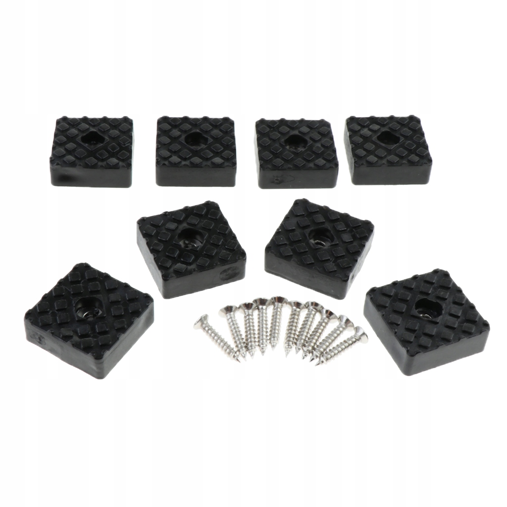 Blesiya 8pcs Square Rubber Feet Table Chair Leg Foot Pads for Wood ...