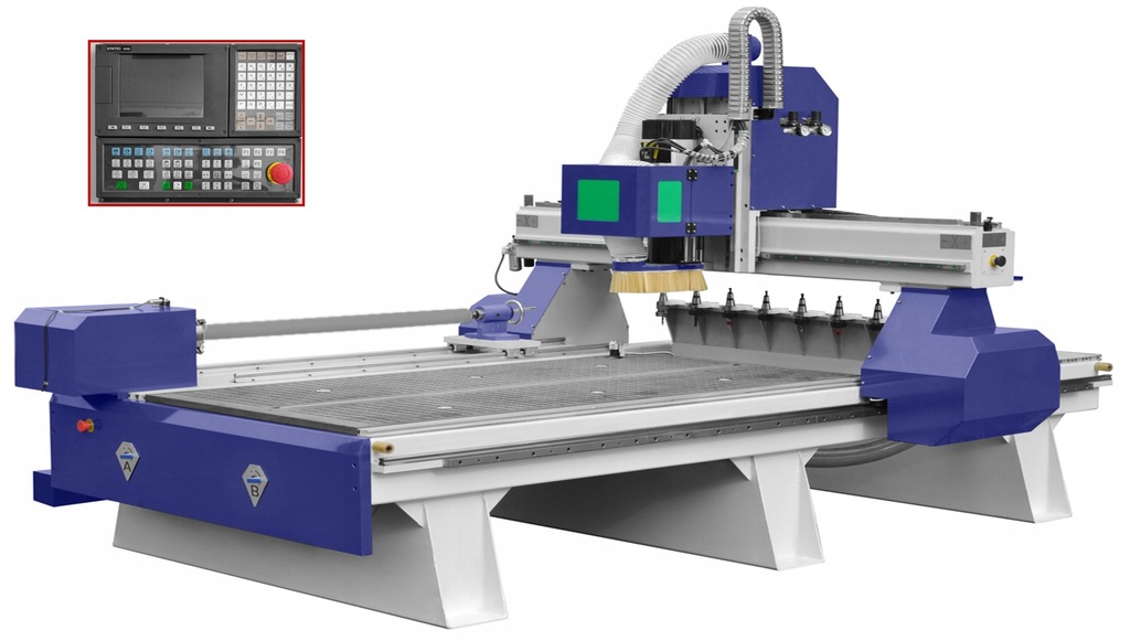 FREZARKA CNC 1313 PLOTER 1300x1300 4 OŚ 9kW SERWO - 10165801968 ...