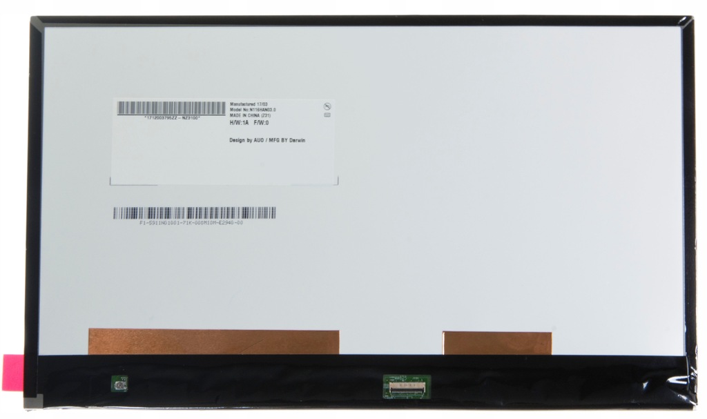 MATRYCA DO LAPTOPA 11,6'' SLIM B116HAN03.0 30-PIN - 11725952382 ...