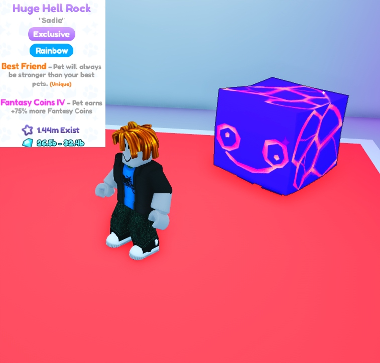ROBLOX Rainbow Huge Hell Rock Pet Simulator X gems - 13684821241 - oficjalne archiwum Allegro