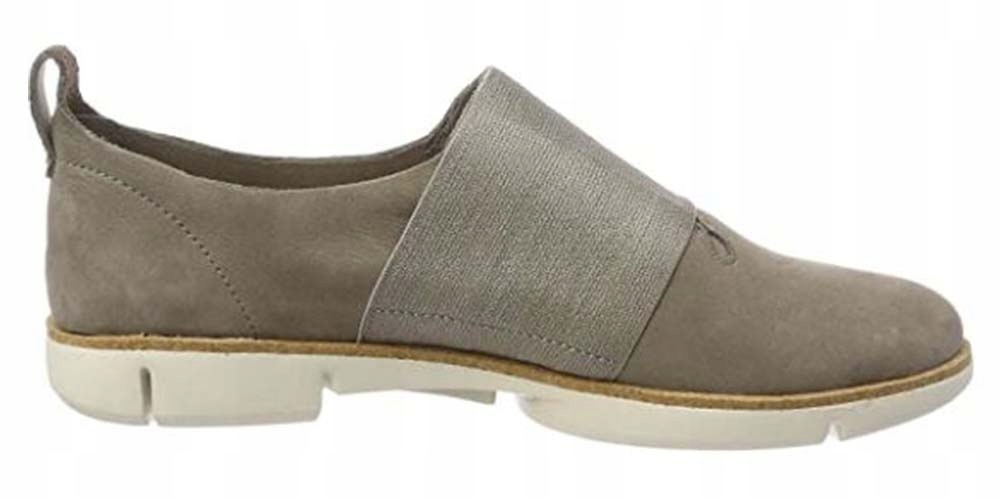 Mokasyny damskie Clarks Tri Form khaki skóra 42 - 13144637147 ...