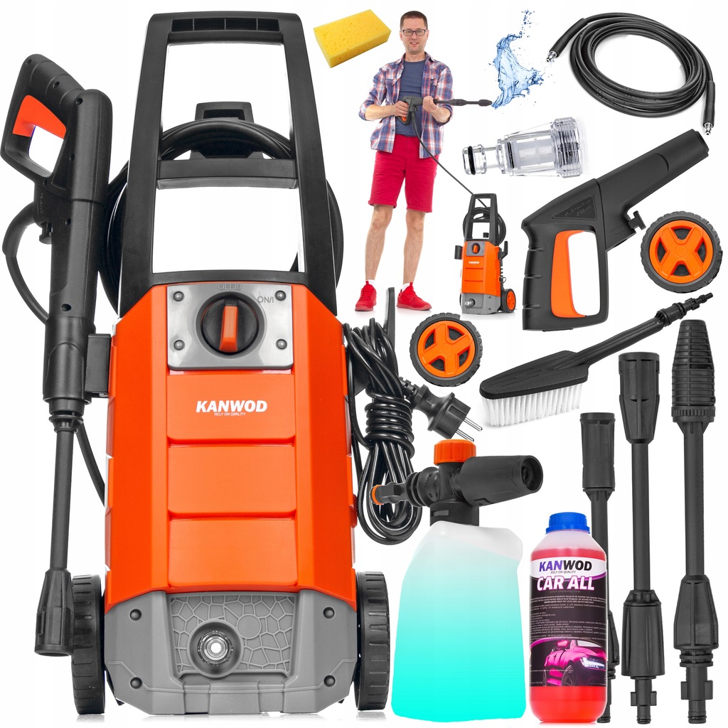 MYJKA CIŚNIENIOWA KANWOD PIANOWNICA 180 BAR MOCNA - 10440424589 - oficjalne archiwum Allegro