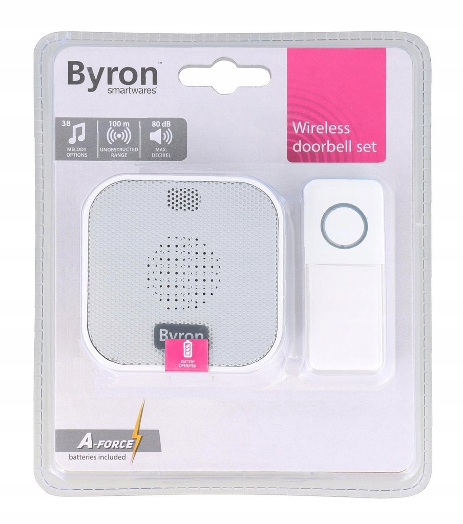 Dzwonek bezprzewodowy do drzwi Wi-FI bat BYRON 11W - 11491251570 ...