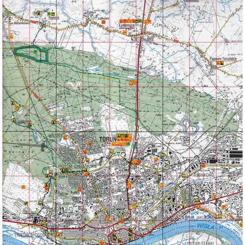OKOLICE TORUNIA mapa topograficzna WZKART - 6799671536 - oficjalne ...