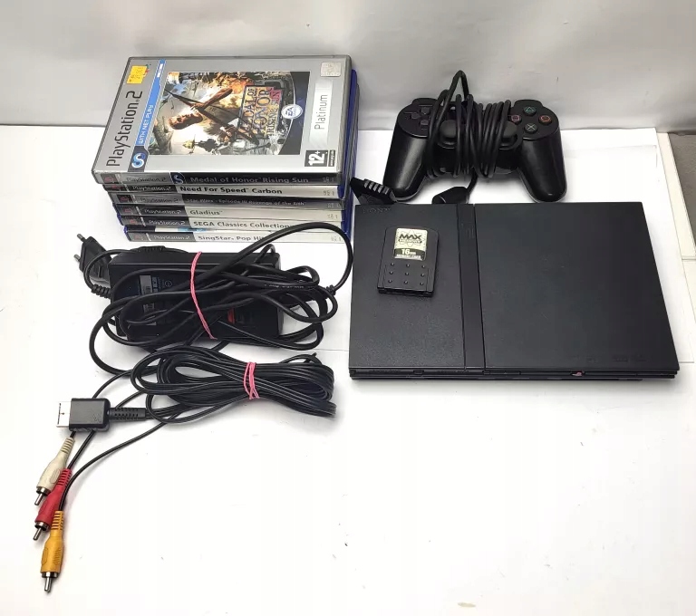 KONSOLA SONY PS2 SCPH-77004 (DUŻY ZESTAW) - 12711649161 - oficjalne ...