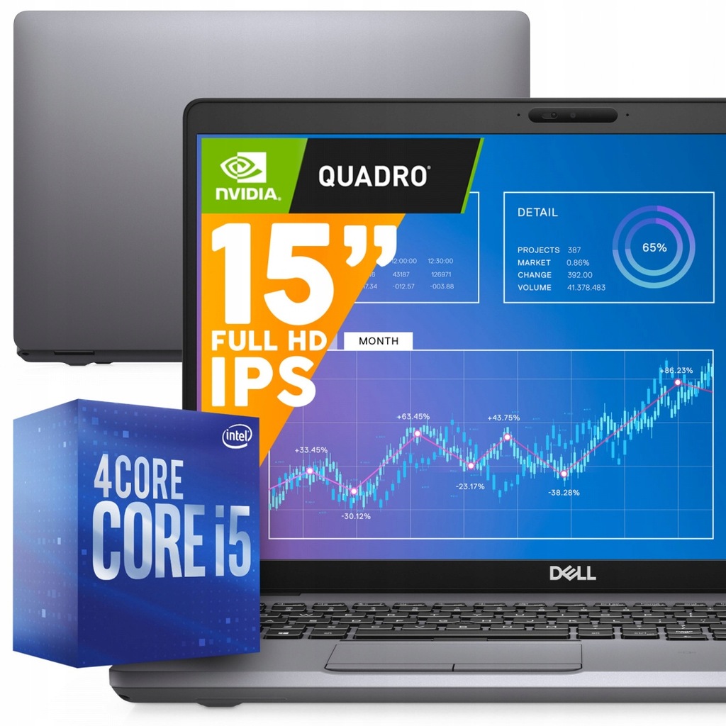 DELL 15 WORKSTATION i5 QUAD 16GB 1024GB SSD NVIDIA - 13329481857 - oficjalne archiwum Allegro