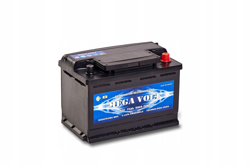 Akumulator MEGAVOLT 12V 75Ah 680A - 8608879051 - oficjalne archiwum Allegro