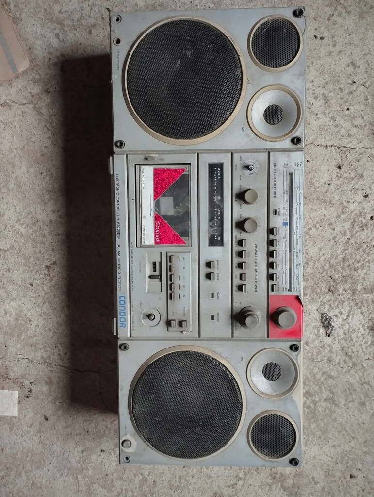 Stare radio radiomagnetofon Condor PRL - 15099007200 - oficjalne ...