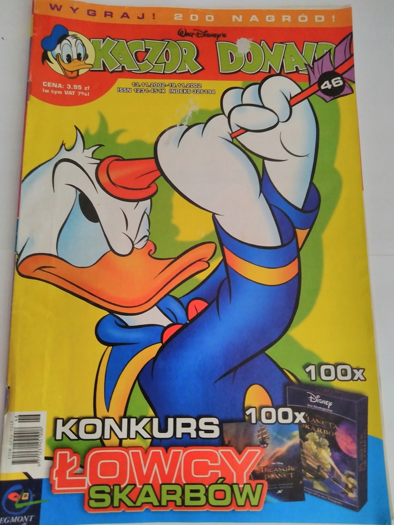 Kaczor Donald 46 2002 komiks Egmont Polska - 10918306858 - oficjalne archiwum Allegro