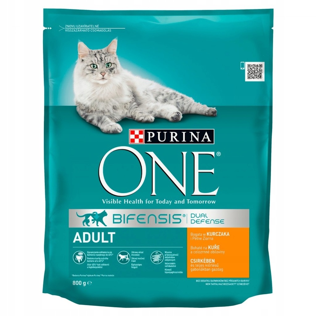 Purina ONE ADULT kurczak i pełne ziarna 800g kot - 10157800313 ...