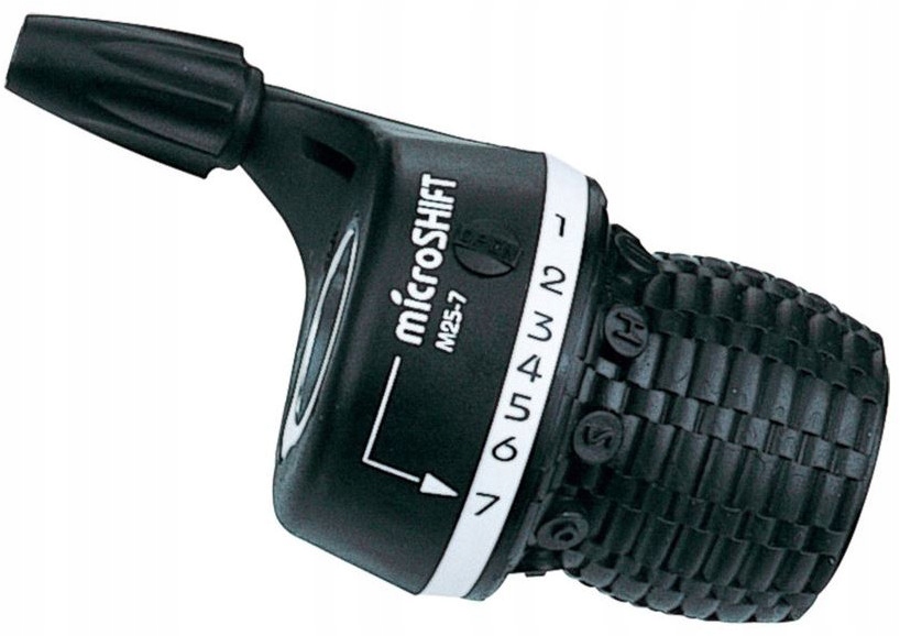 Manetka Prawa MICROSHIFT MS25-7 7-rz Twist Shimano - 12725411640 - oficjalne archiwum Allegro
