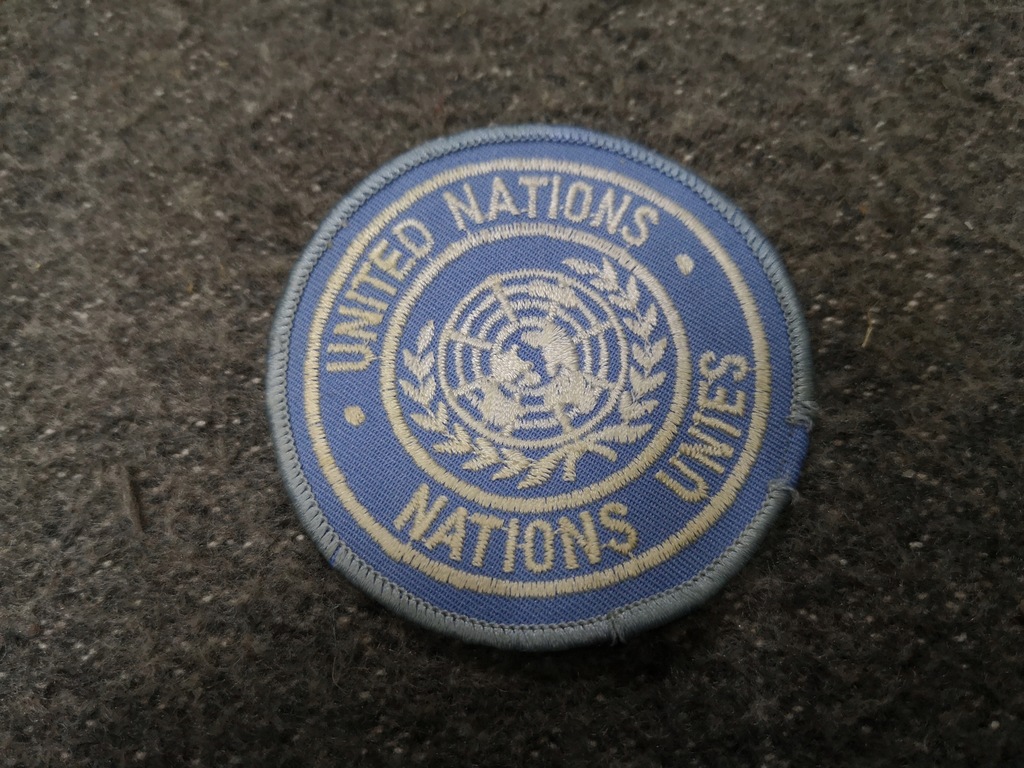 NASZYWKA LOGO EMBLEMAT HAFT ONZ UN PATCH - 13719486444 - oficjalne ...