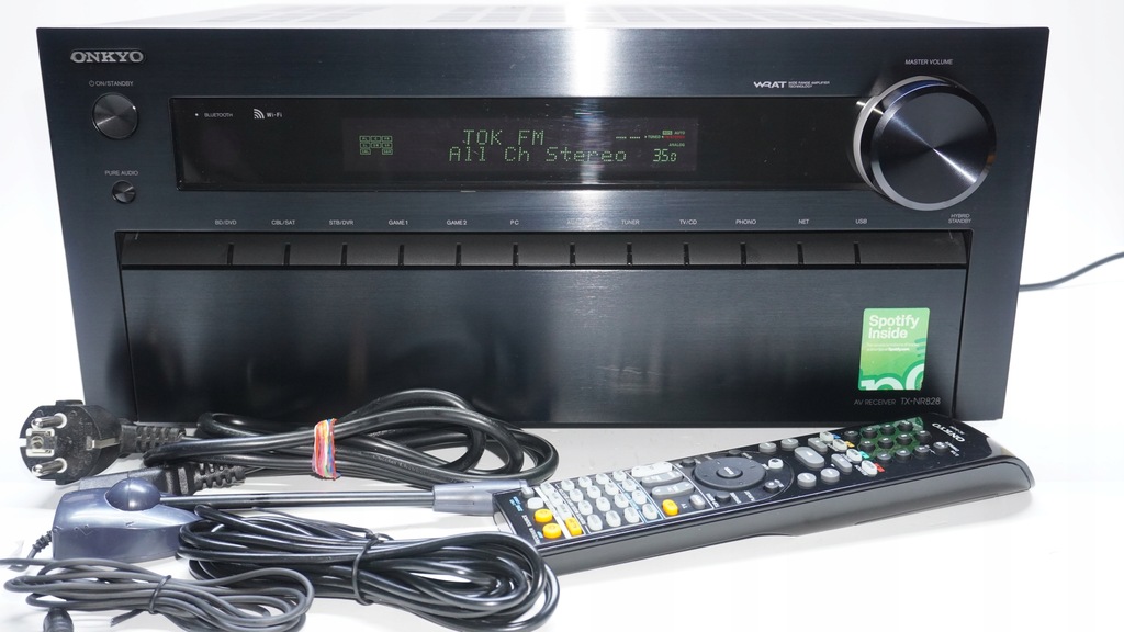 Amplituner 7.2 Onkyo TX-NR828 HDMI ARC NOWY UKŁAD DSP BEZ WADY GWARANCJA - 13051020144 ...