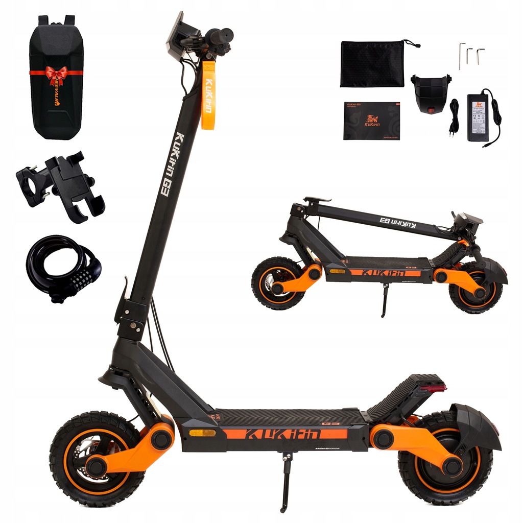 Pojazd elektryczny Dla Dorosłych Kukirin G3 1200W 52V18AH 50KM/H ...