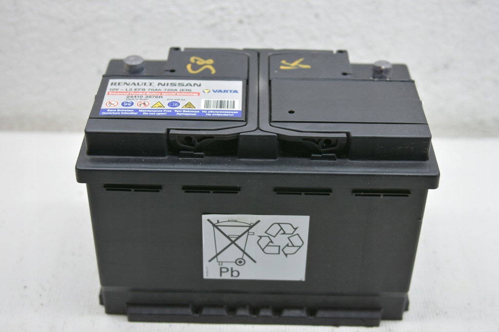 AKUMULATOR VARTA L3 EFB 12V 70AH 720A 18r - 12649782977 - oficjalne ...