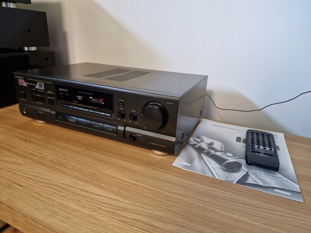TECHNICS SA-GX180 AMPLITUNER STEREO + PILOT ORYG - 13952593217 - oficjalne archiwum Allegro