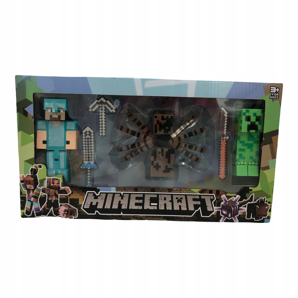 Figurki MINECRAFT zestaw figurek SUPERBOHATEROWIE - 13016690216 ...