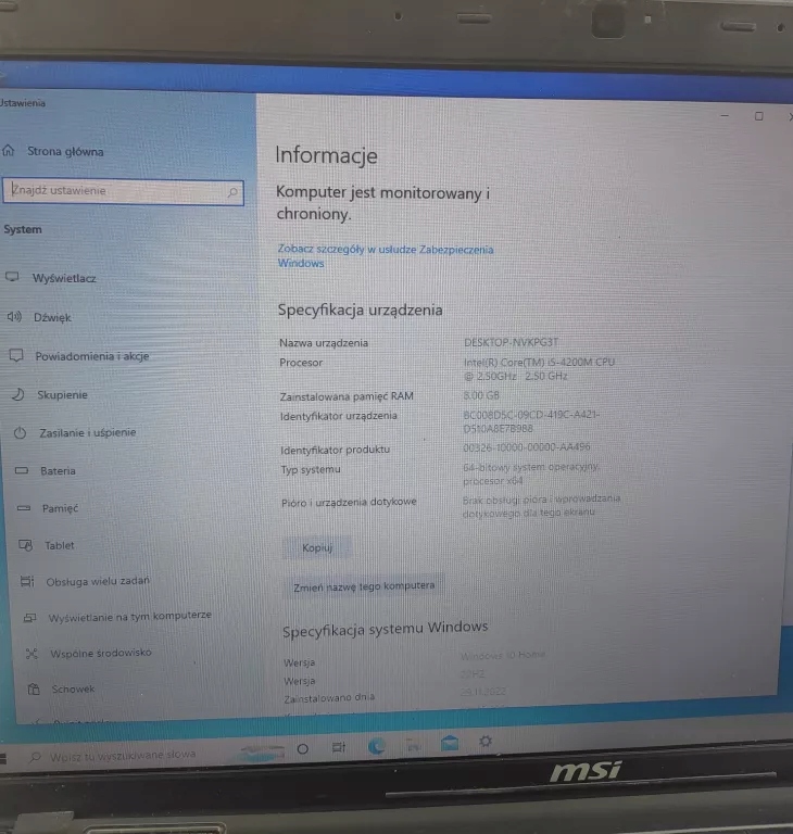 Купить НОУТБУК MSI MS-1758 I5 WINDOWS 10 8 ГБ ОЗУ: отзывы, фото и характеристики на Aredi.ru ...