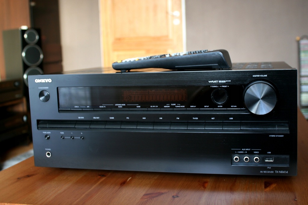 Amplituner Onkyo TX-NR 414 USB Net wzmacniacz kino - 8289359178 - oficjalne archiwum Allegro