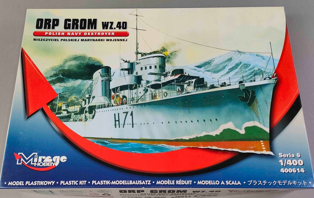ORP GROM wz. 40 Mirage 400614 1/400 - 12718470227 - oficjalne archiwum ...