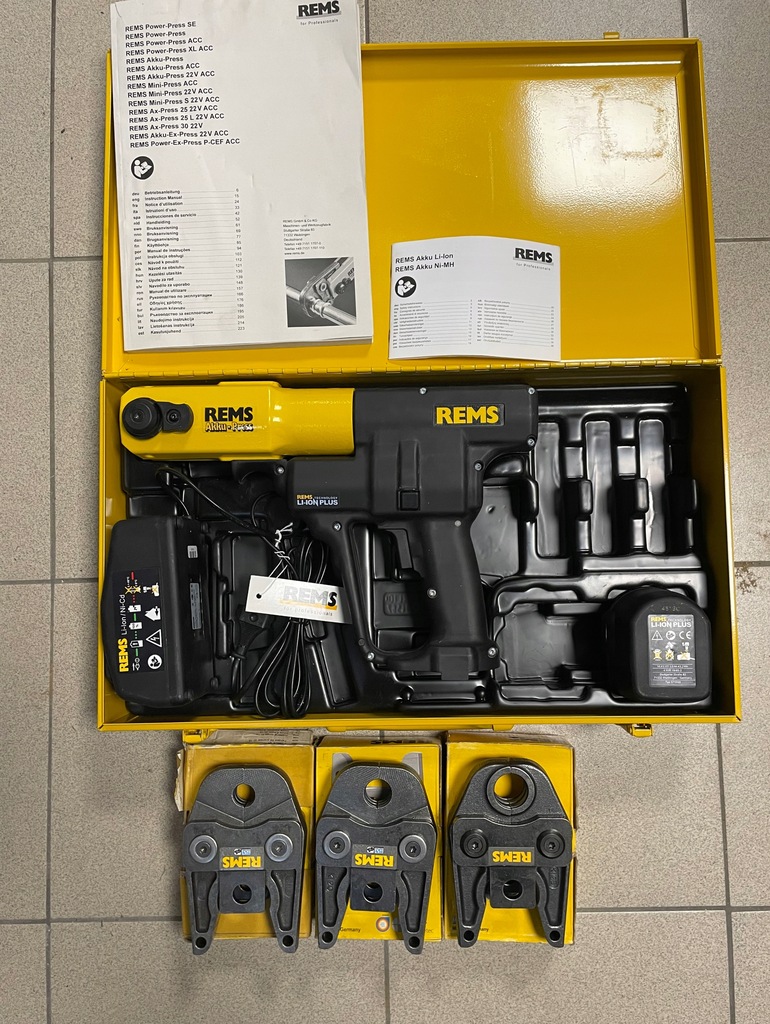 Zaciskarka do rur Rems Akku Press PEX KI16 NOWA - 11444392700 ...