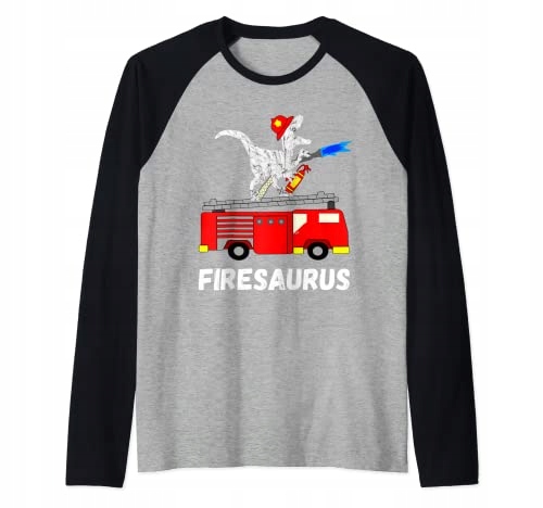 Fire Fighter Dinosaur Firetruck Dino Fireman T-Rex - 12372838668 ...