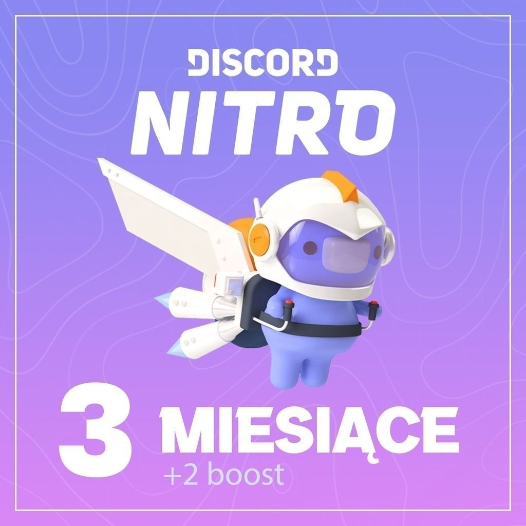 Discord Nitro 3 miesiące + 2x Nitro Boost - 13670735645 - oficjalne ...