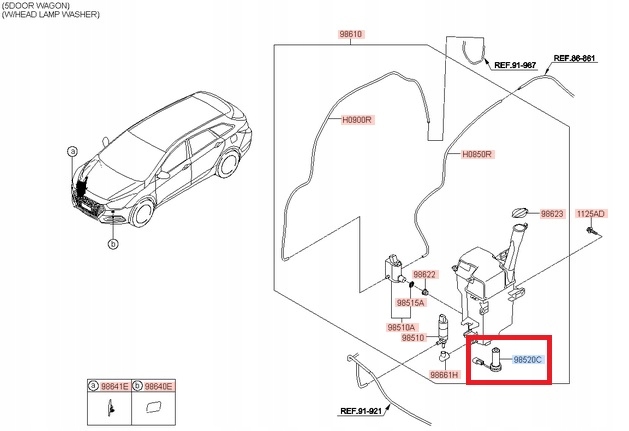 CZUJNIK POZIOMU PŁYNU SPRYSKIWACZY 985202M500 - 11890016552 - oficjalne ...