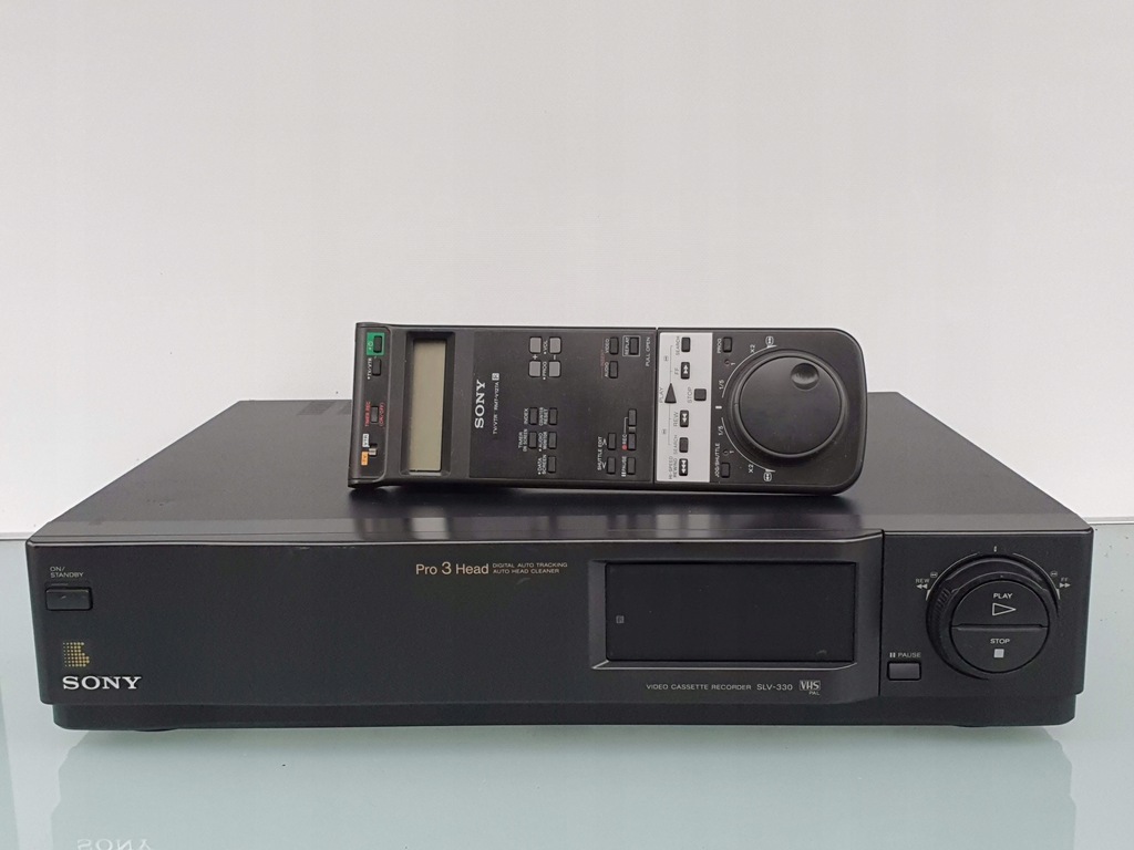 magnetowid Sony- SLV-330- 3 głowice-Pilot - 11600746678 - oficjalne archiwum Allegro