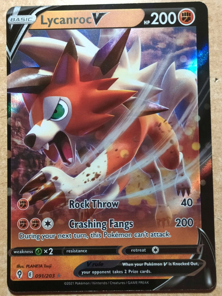 Lycanroc V (SS Evolving Skies 091/203) MISCUT - 12573723535 - oficjalne ...