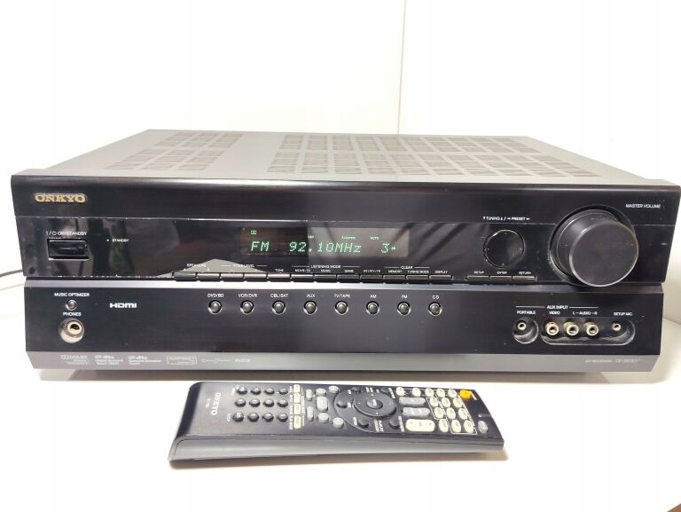 AMPLITUNER ONKYO TX-SR307 Z PILOTEM - 11506844207 - oficjalne archiwum Allegro