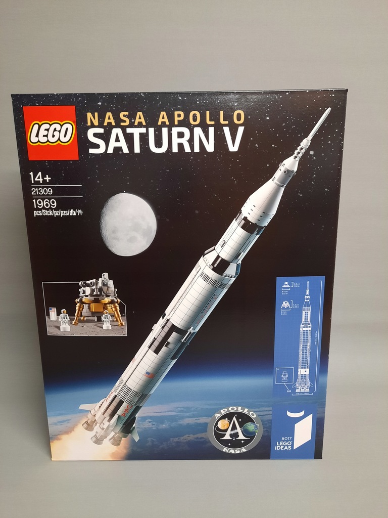 LEGO Ideas 21309 - Rakieta NASA Apollo Saturn V - 13187552655 ...
