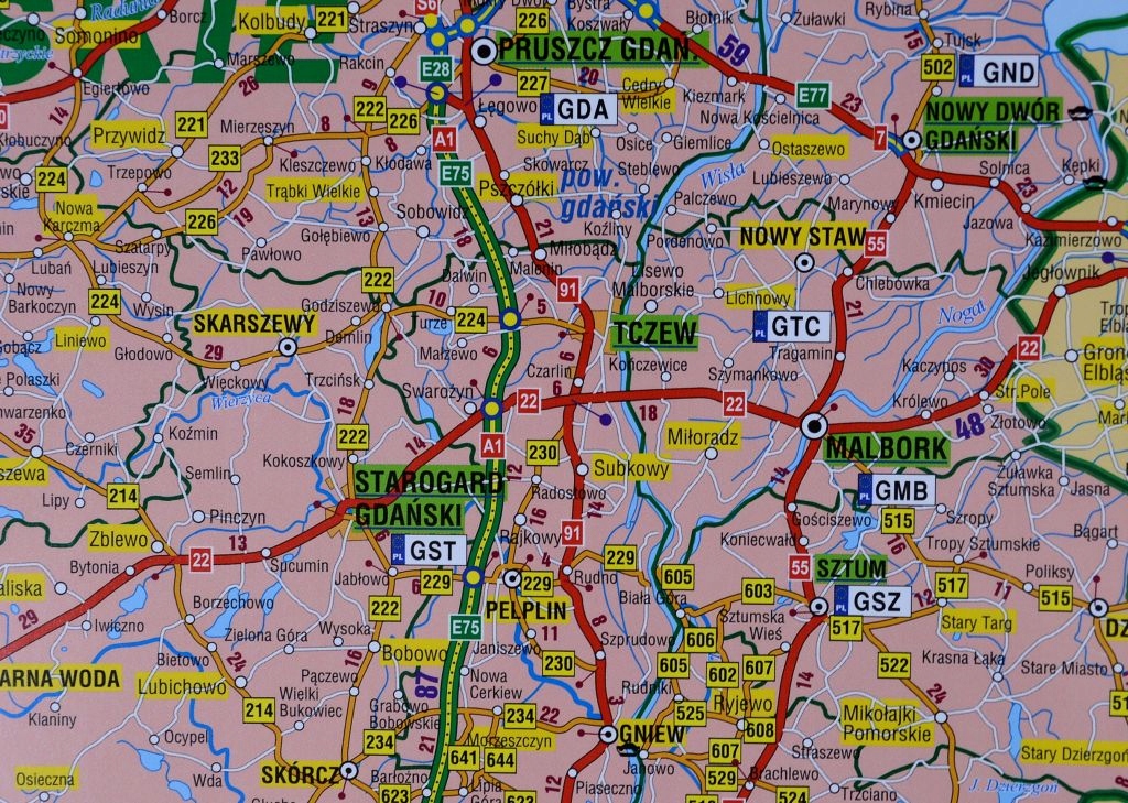 POLSKA 2018 DUŻA MAPA ADMINISTRACYJNA I DROGOWA - 7117111757 ...
