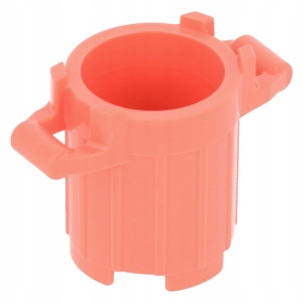 LEGO KORALOWY ŚMIETNIK KOSZ NA ŚMIECI 92926 NOWY - 15021100221 ...