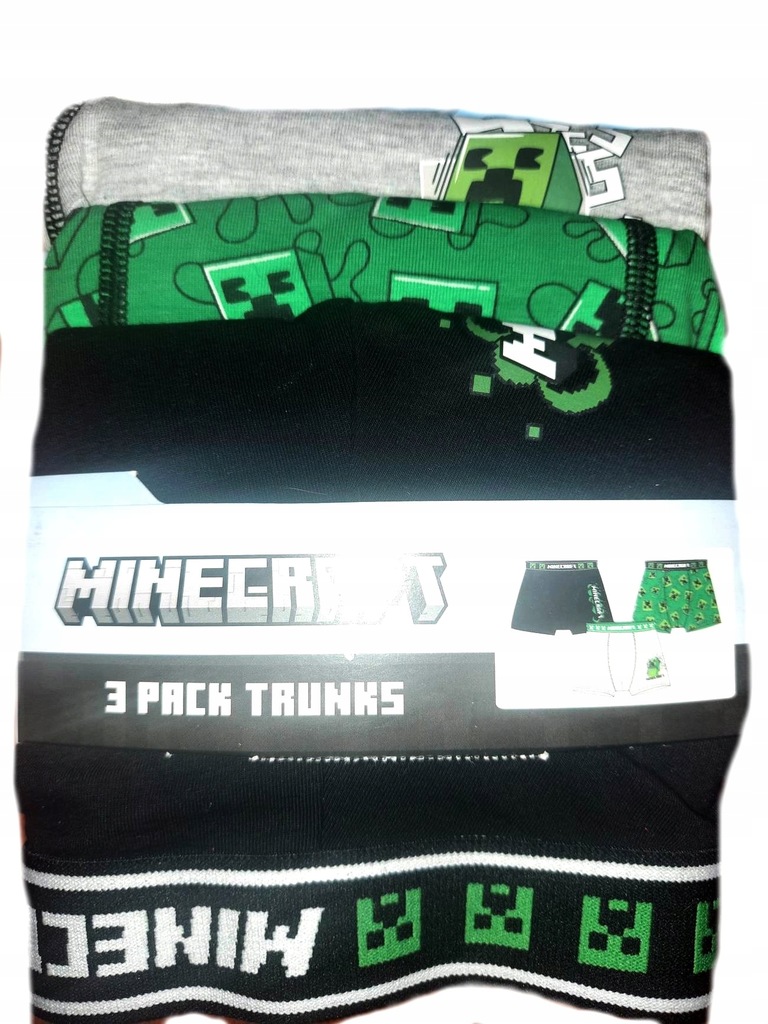 MINECRAFT Bokserki 7-8 lat Primark 128 3 pary - 13070858979 - oficjalne ...