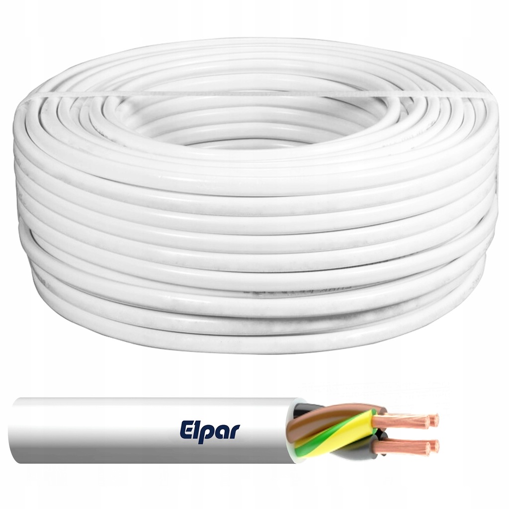 Przewód kabel siłowy OWY 4x0,75 H05VV-F za metr - 12796276249 - oficjalne archiwum Allegro