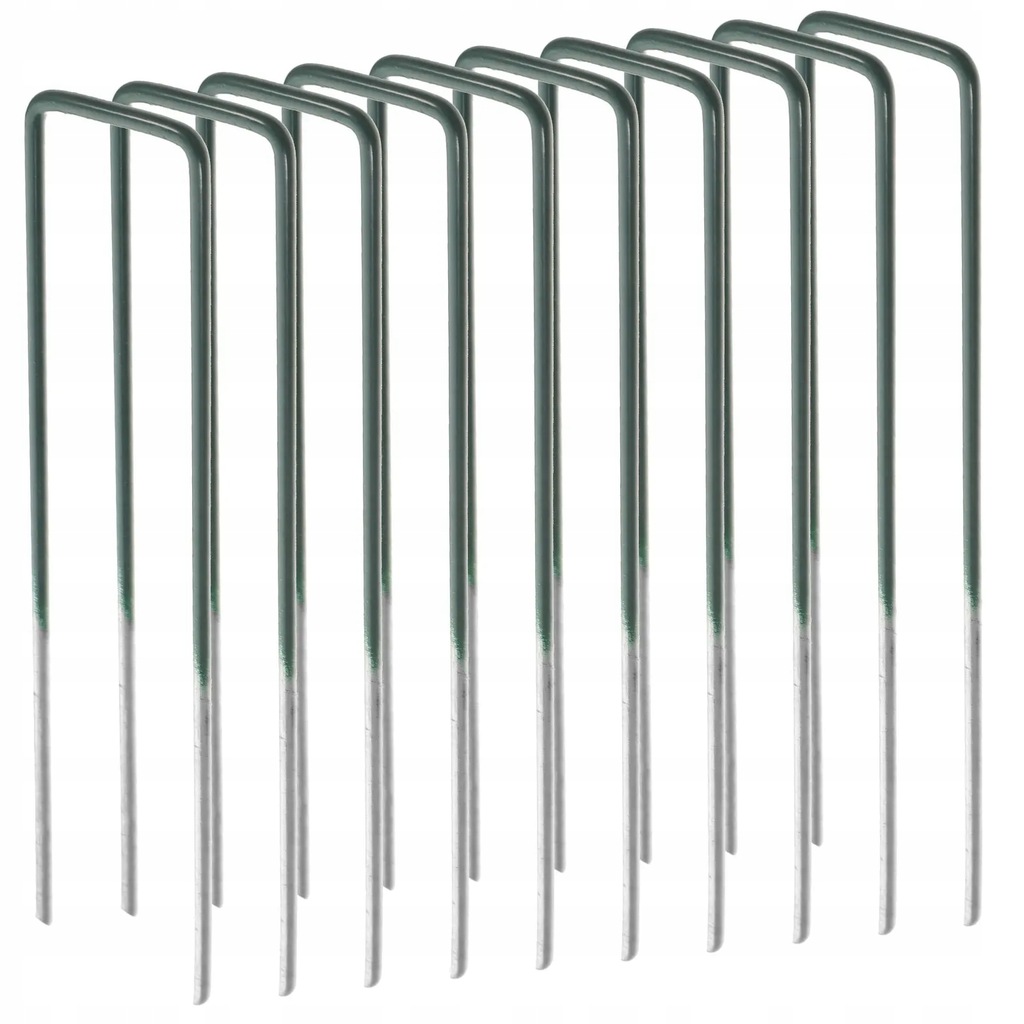 Coated Garden Nails Ground Pegs U-shaped 10 Pcs - 13827672338 ...
