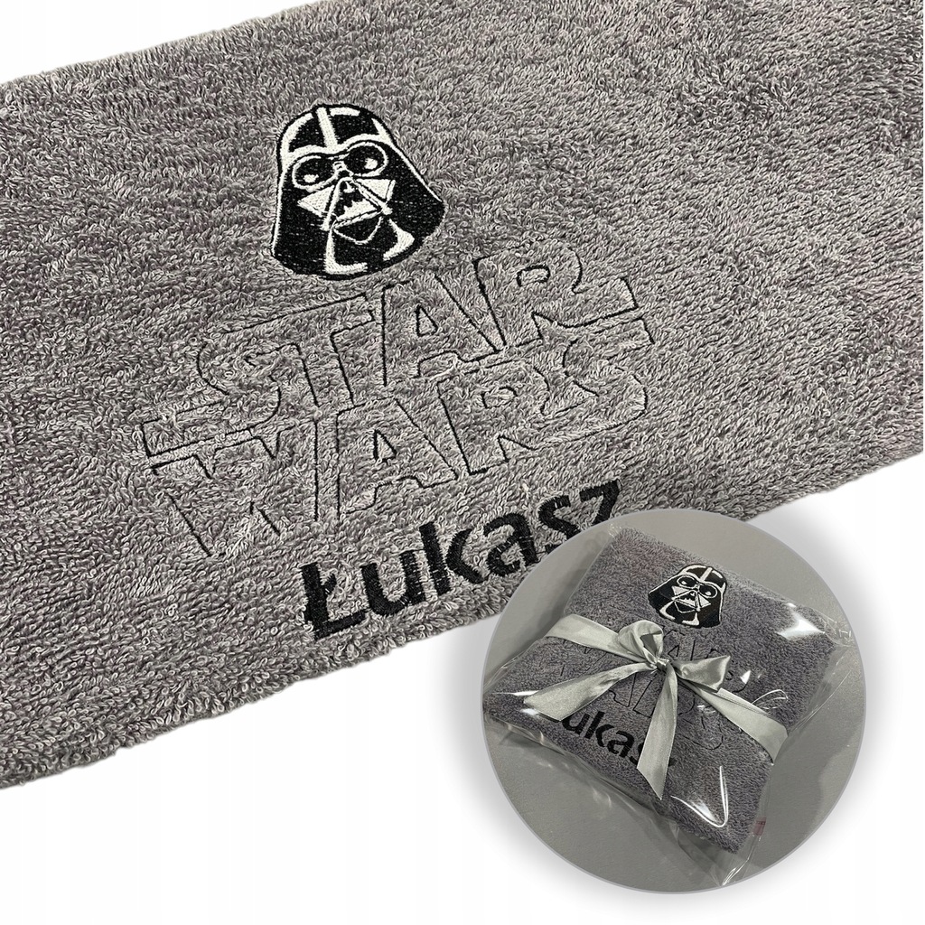 PREZENT RĘCZNIK 500G 70x140 HAFT IMIĘ STAR WARS - 13748120027 ...
