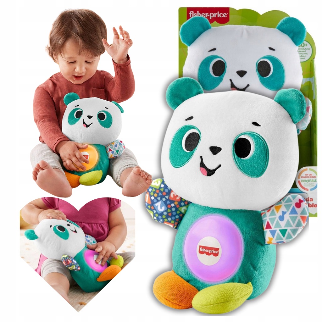 MIŚ PANDA FISHER PRICE ZABAWKA INTERAKTYWNA EDUKACYJNA MASKOTKA PREZENT ...