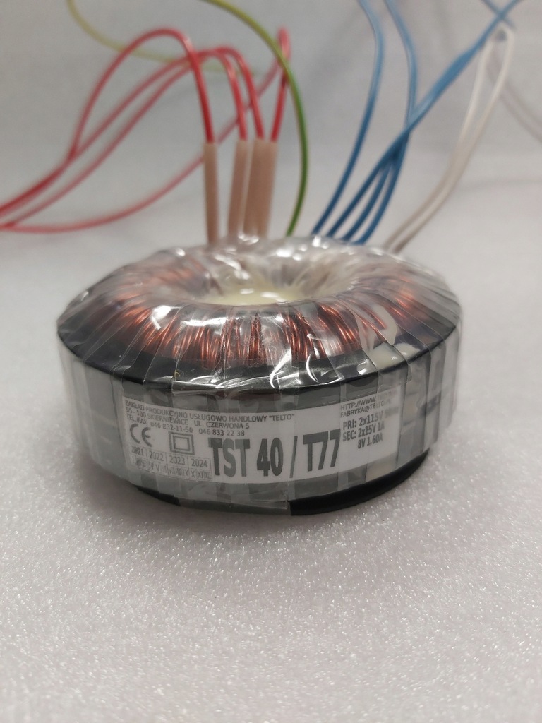 Transformator toroidalny TST 40/T77 2x15V 1A - 12207404602 - oficjalne ...