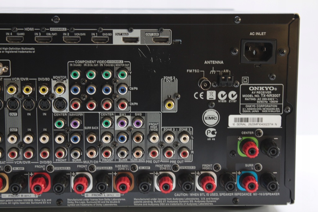 Amplituner 9.2 Onkyo TX-NR3007 HDMI PILOT GWARA - 8390213480 - oficjalne archiwum Allegro