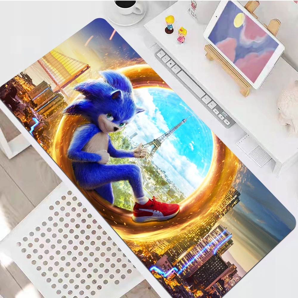 Gaming Mouse Pad apply for Anime Sonic Large Mouse Pad XXL PC Gamer ...