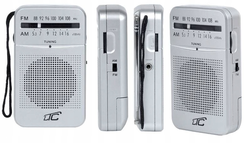 Radio na baterie kieszonkowe turystyczne AM FM AUX - 12550976843 - oficjalne archiwum Allegro